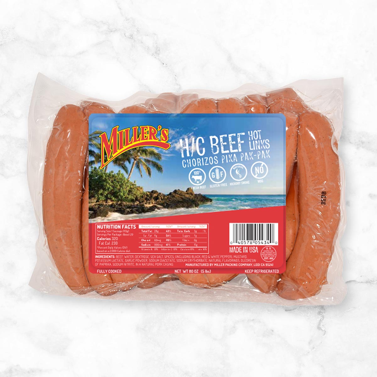 Chorizo's Pika Pak Pak – Miller's Craft Meats