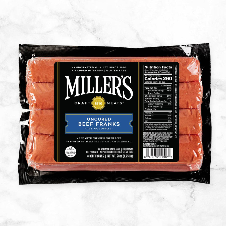 Hot dogs – Miller's Craft Meats